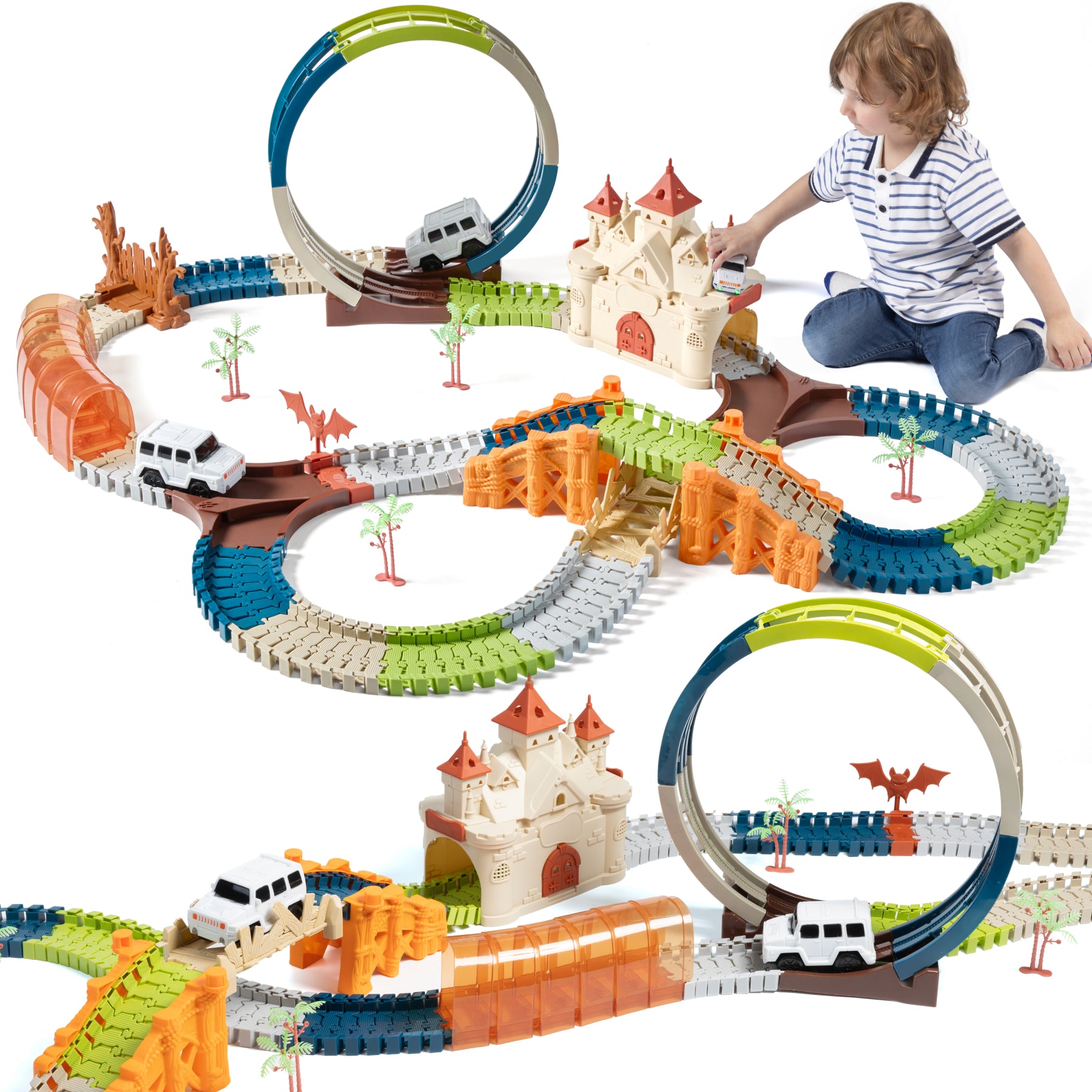 Race Track Adventure Racetrack Educational Toy Set - Tumama Kids
