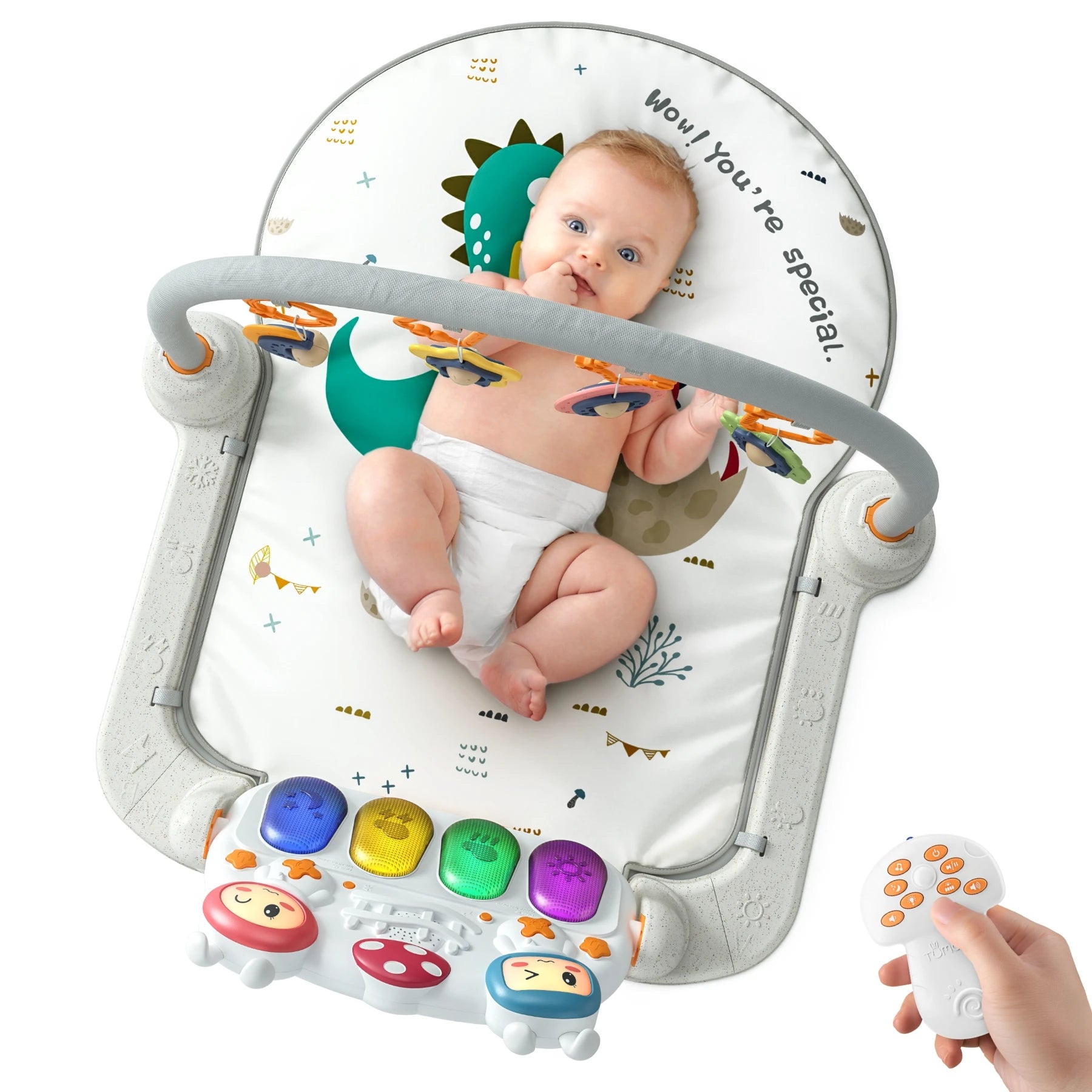 Baby Activity Gym with Kick Piano & Hanging Toys – Tumama Kids